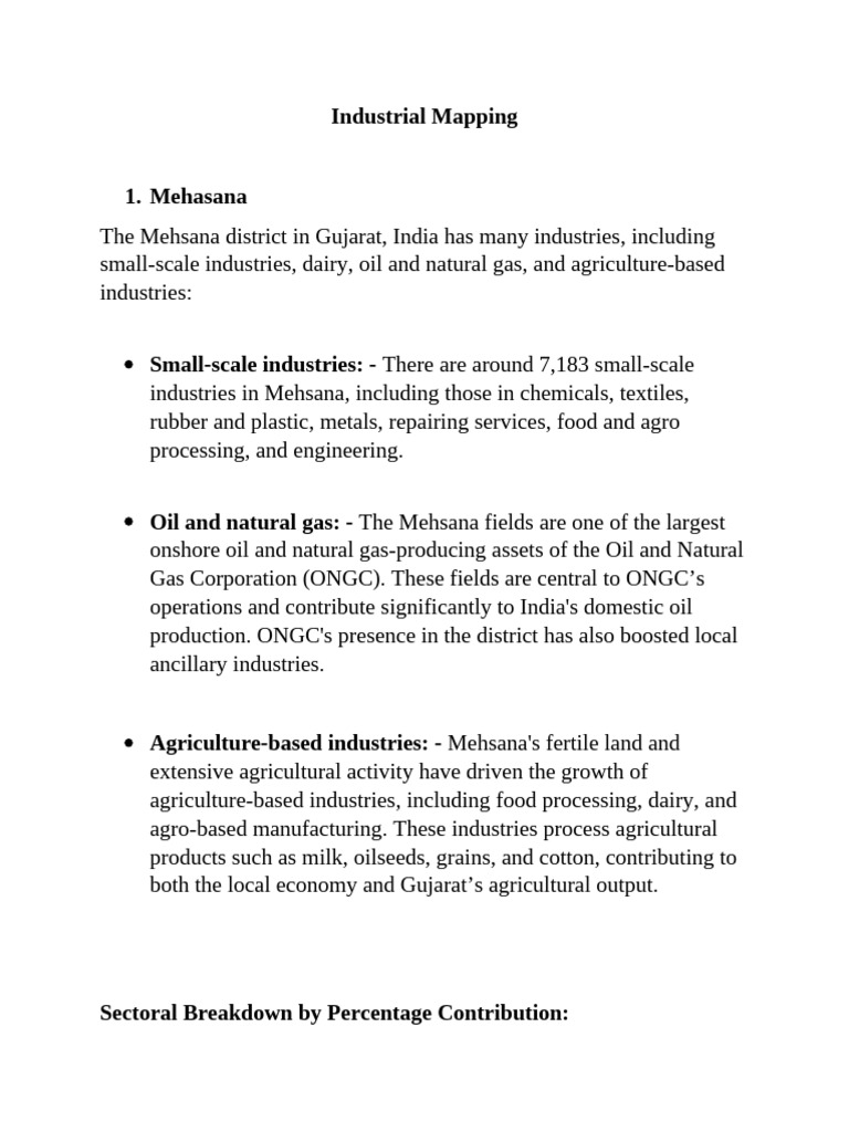 Industrial Mapping Shashank | PDF