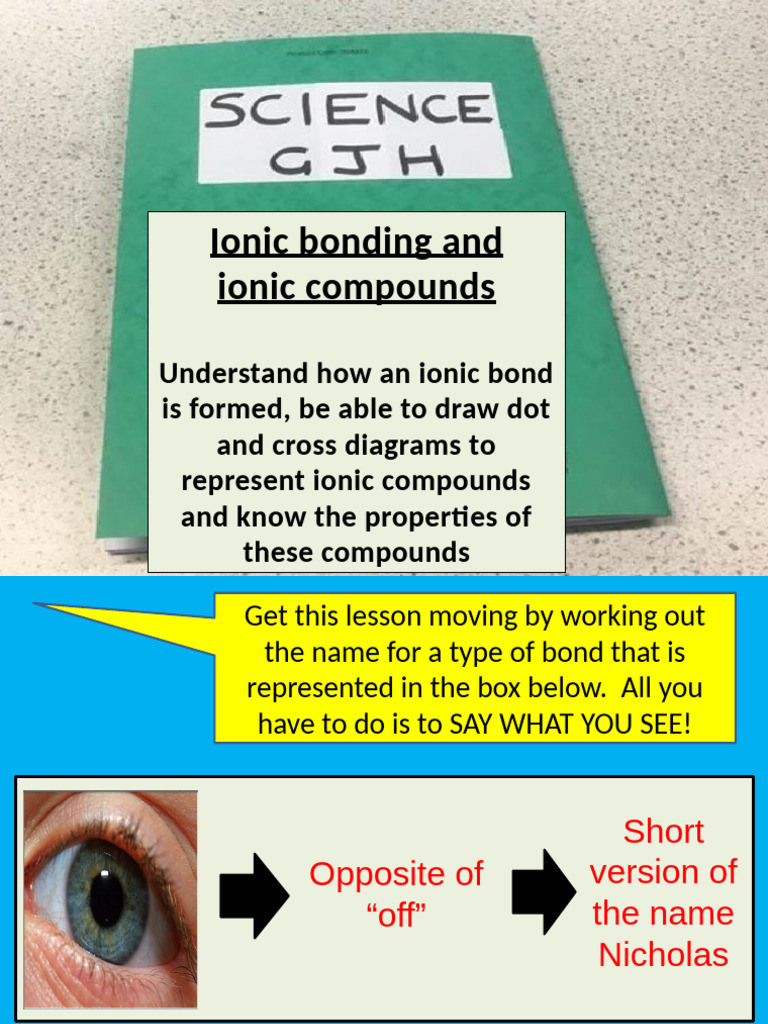 Ionic Bonding | PDF