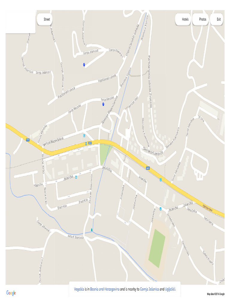 Vogošća Map 1 | PDF