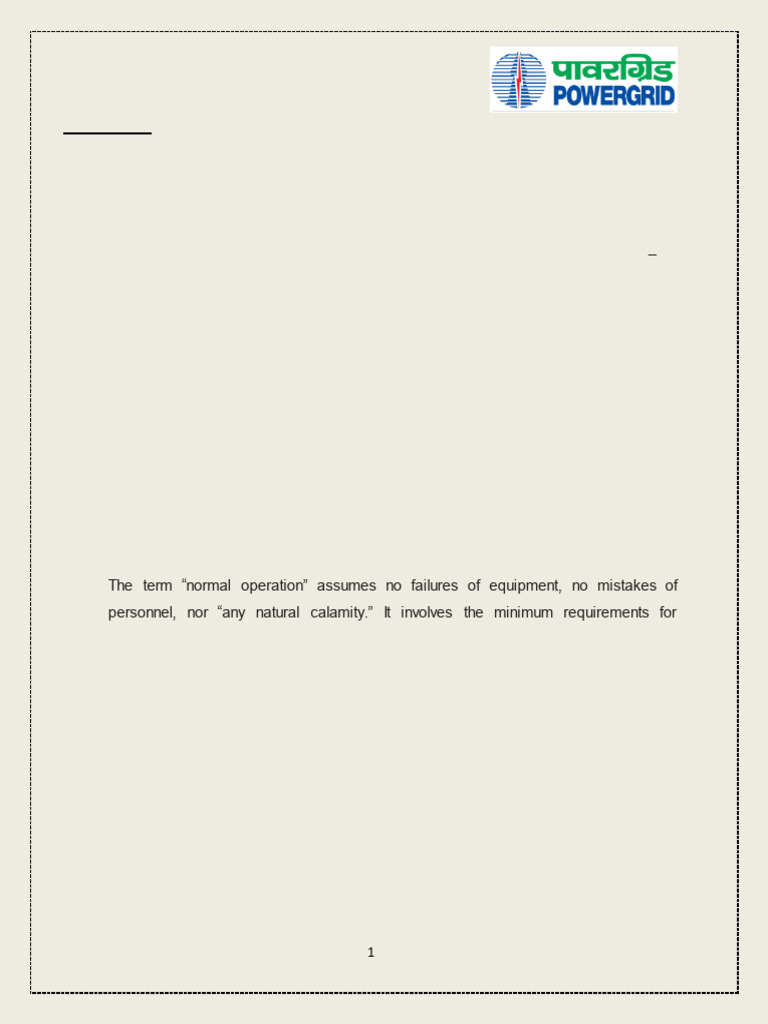 Protection Study Material - Ch1 | PDF