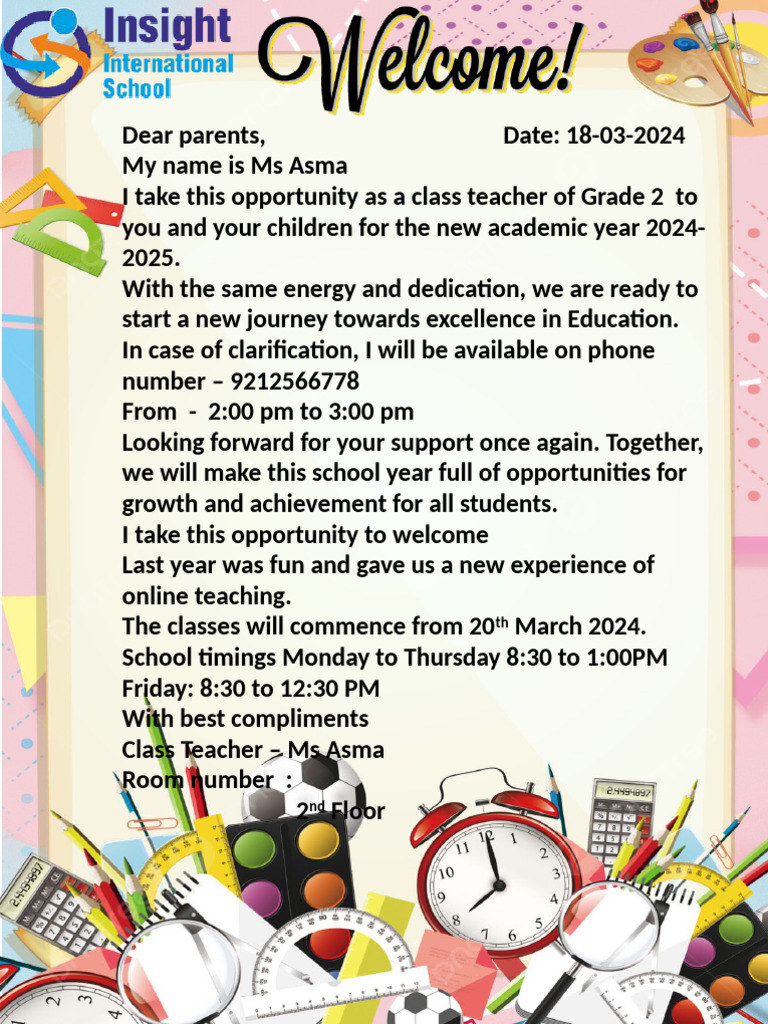 Welcome Circular Ppt | PDF