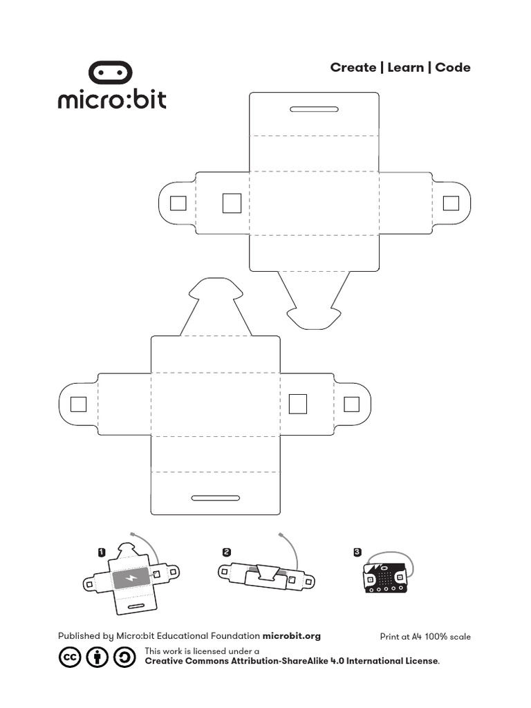 Battery Pack Holder Template A4 | PDF