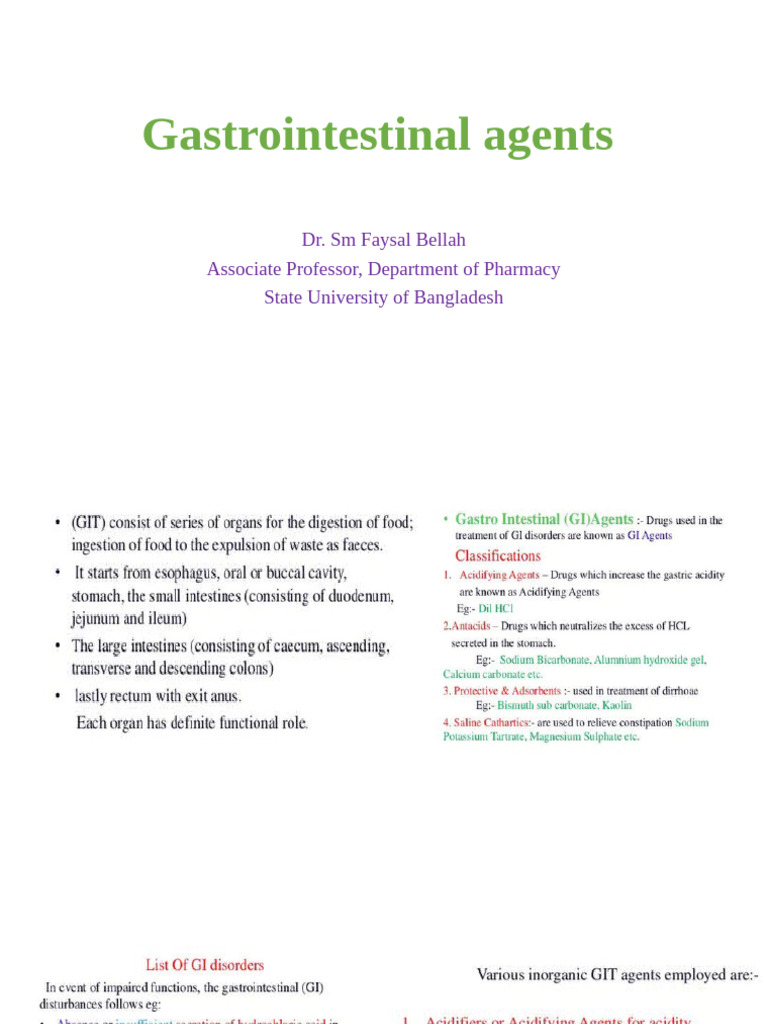 2.1 Gastrointestinal Agents | PDF