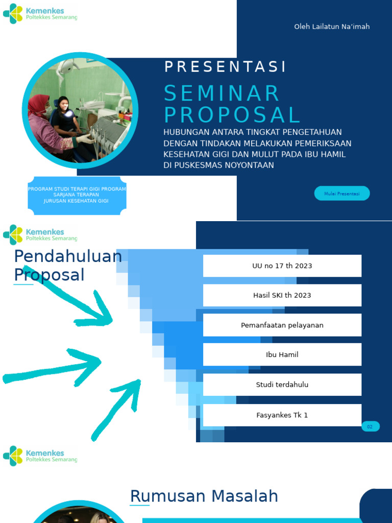 Presentation Seminar Proposal Kuliah Modern Putih Biru | PDF | Science & Mathematics