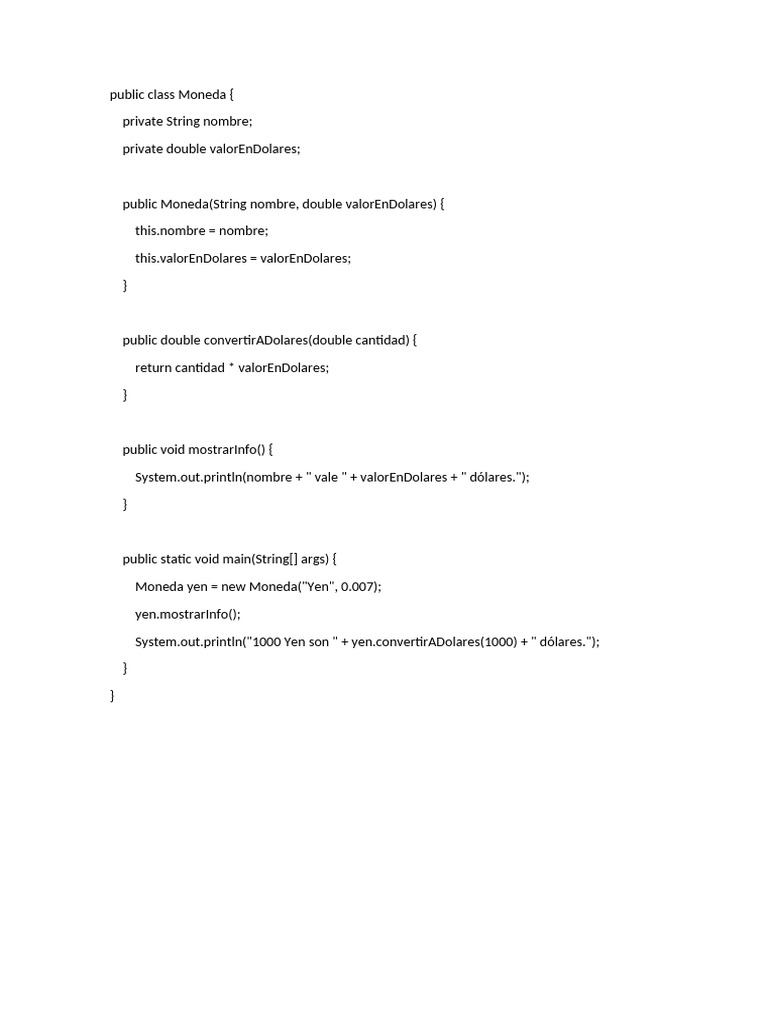 Clase Coin Java | PDF