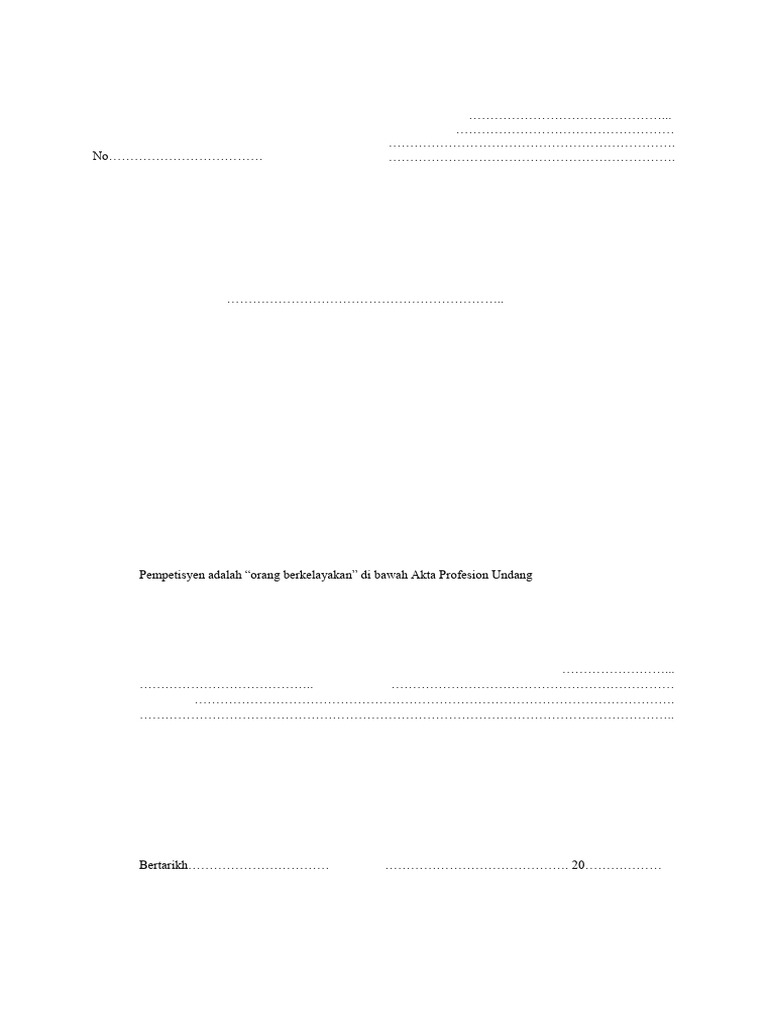 Borang 1-8 Long Call Templates | PDF