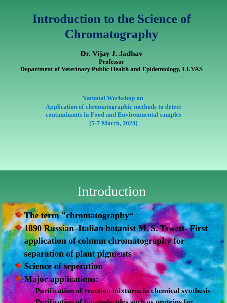 Introduction To Chromatographic Techniques | PDF | Chromatography | Wellness