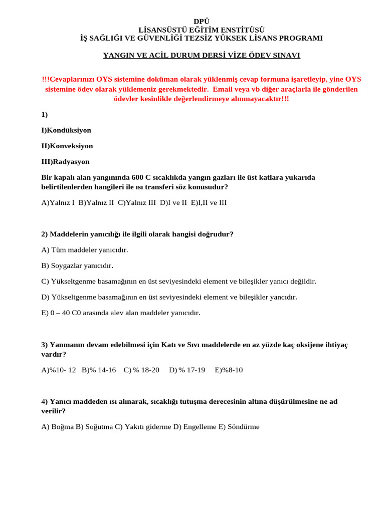 Yangin ve acil durum_vize_sorulari24_vize | PDF