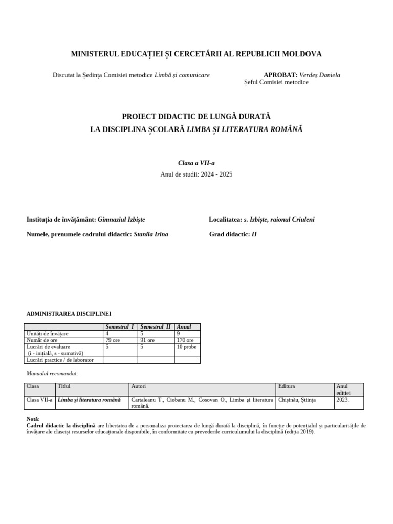 PLD LLR 7 Romana | PDF