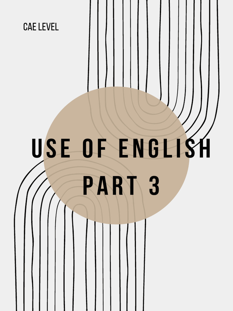 USE OF ENGLISH PART 3 | PDF