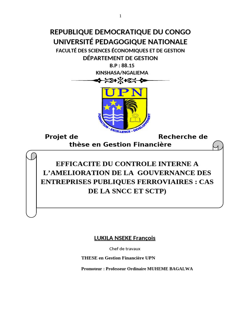 Projet de Thèse CT Lukila BON | PDF