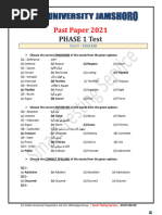Sample Test Papers JST HST PST | PDF | Mass | Force