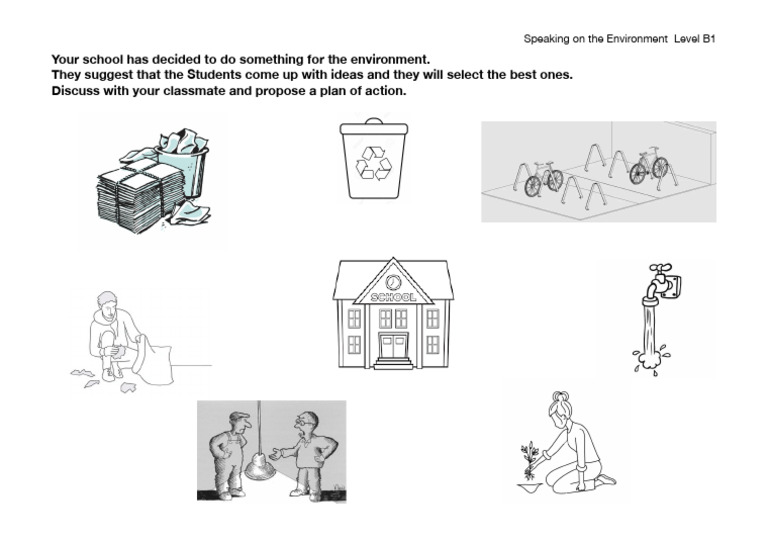 Speaking Practice B1 - Environment | PDF