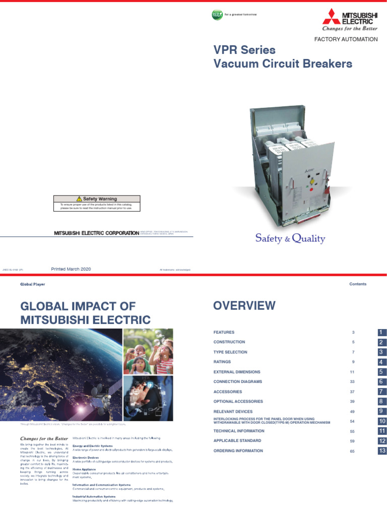 Vacuum Circuit Breaker VCB | PDF