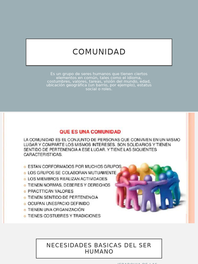 COMUNIDAD | PDF