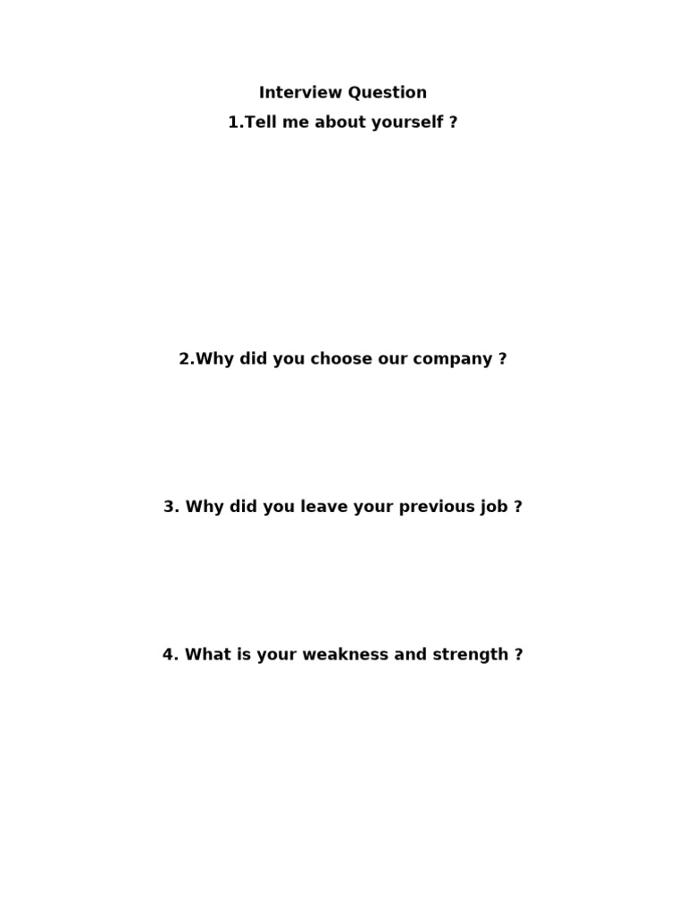 Interview Question | PDF