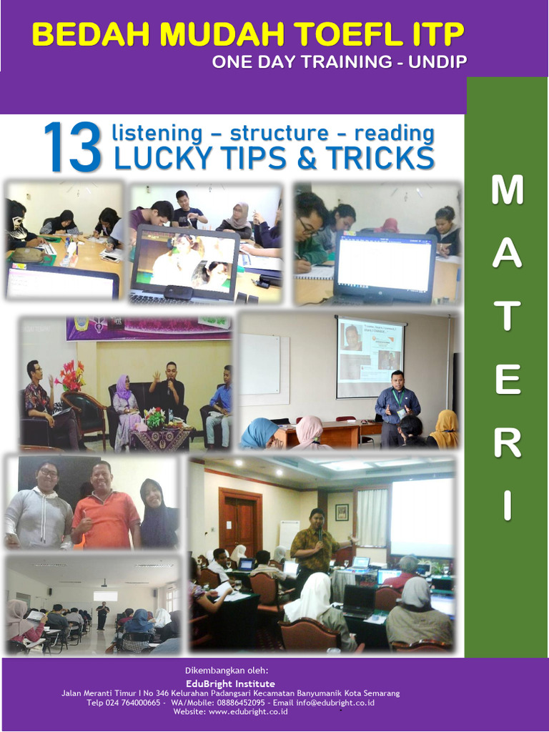 Official Toefl Itp Short Preparation Modul Materi Pdf