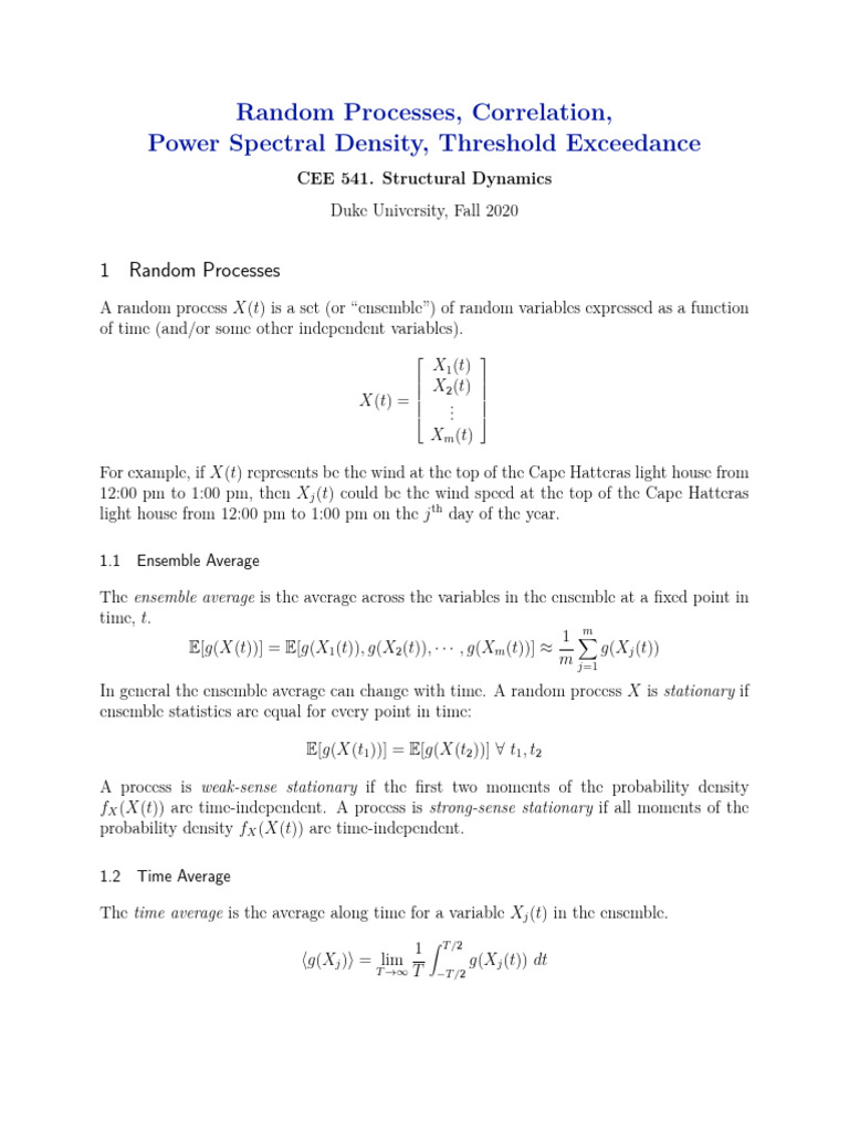 Random Vibration | PDF