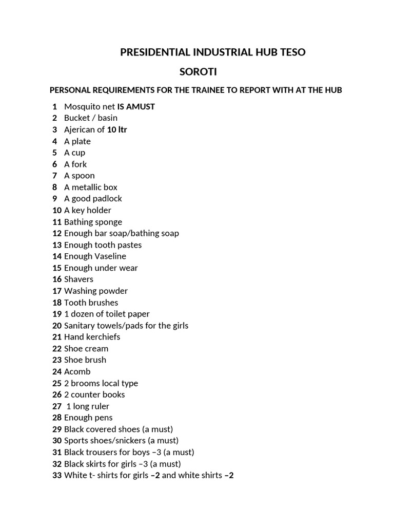 June Intake Requirements | PDF