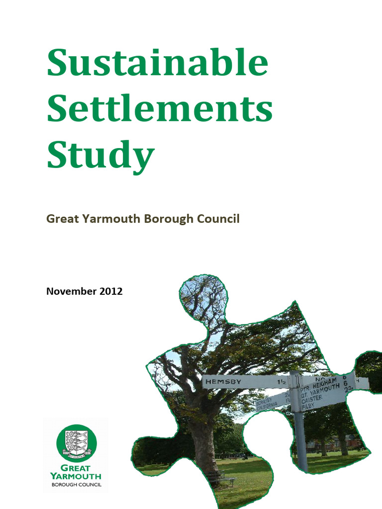 Sustainable Settlements Study | PDF | Sustainability | Career & Growth