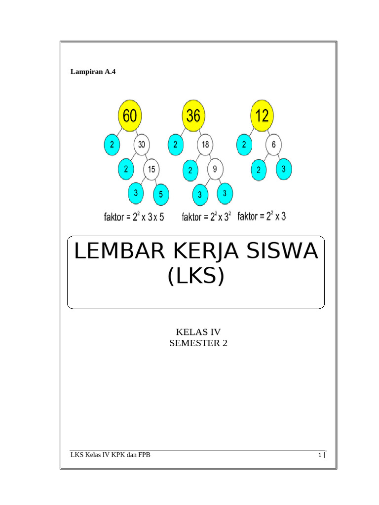 Lks KPK, FPB Revisi OK | PDF