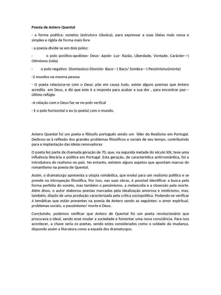 Antero Quental | PDF