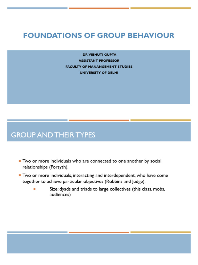 Group and Team Behavior | PDF