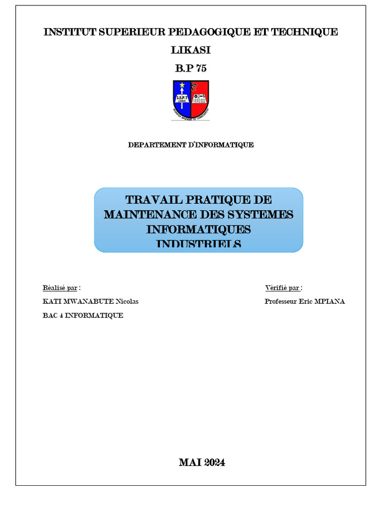 TP Maintenance Informatiques | PDF