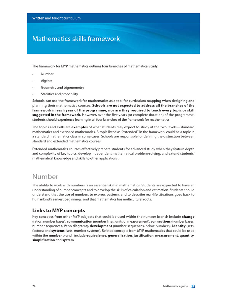 Maths_Skills_Framework (1) | PDF