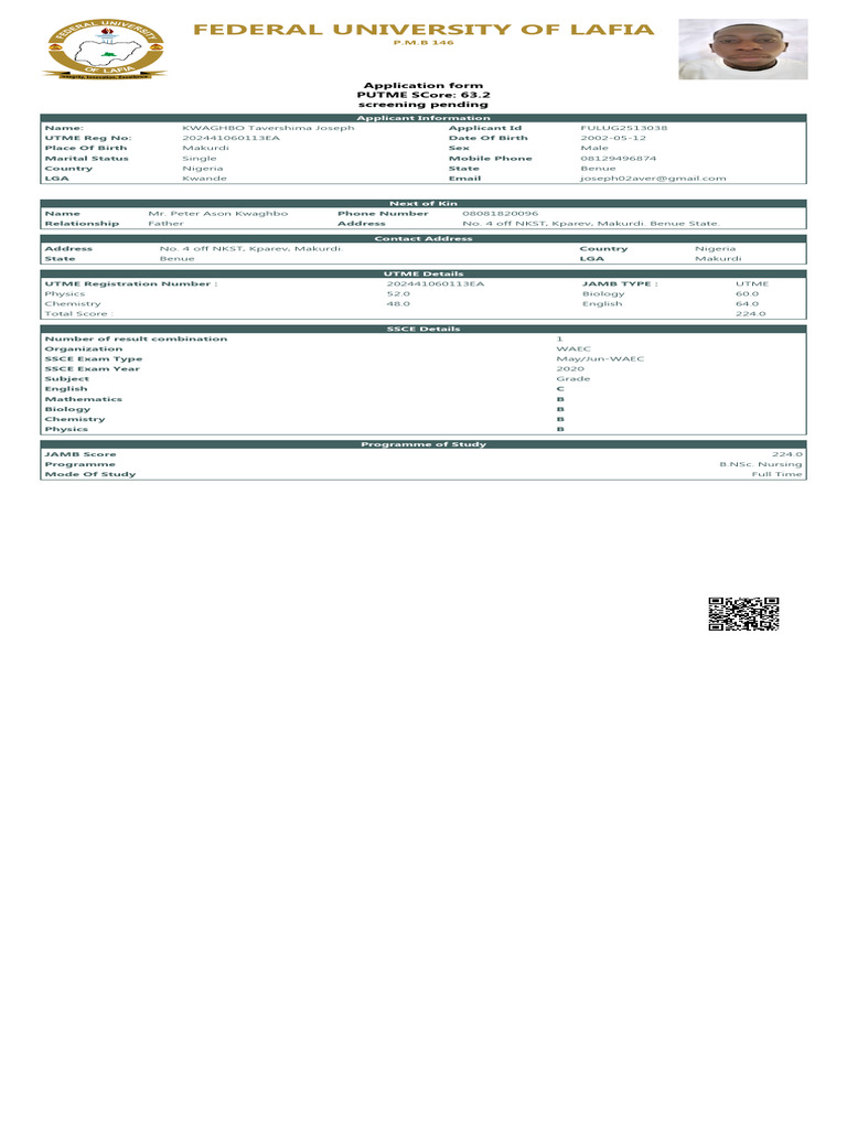 Application Summary | PDF
