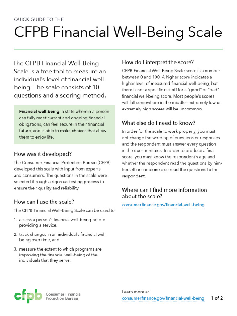 t03 CFPB Financial Wellness | PDF