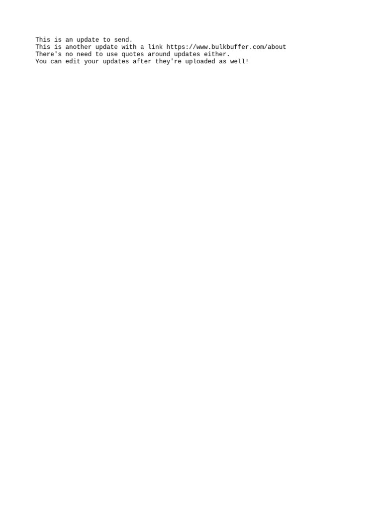 Bulkbuffer Sample | PDF