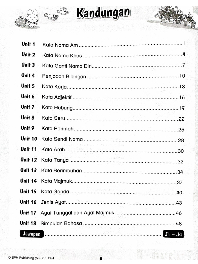 Z4 Nota Dan Latihan Sistem Bahasa Melayu Tahun 1 | PDF