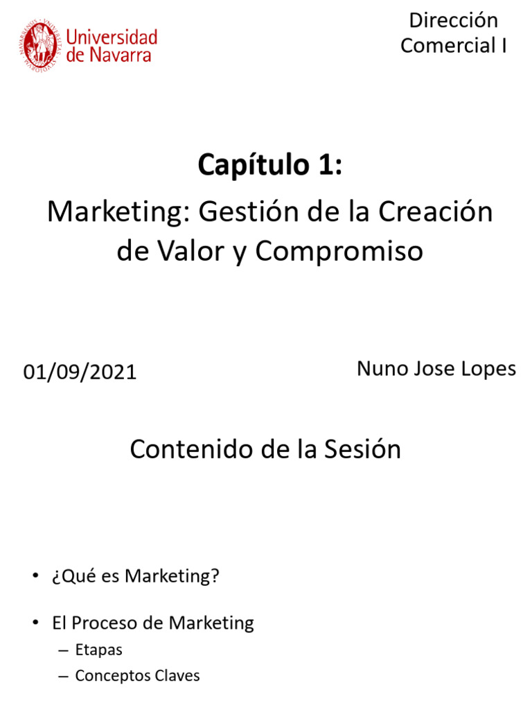 Ercial I - 2021.2022 - Cap - 1 - Introduccion | PDF