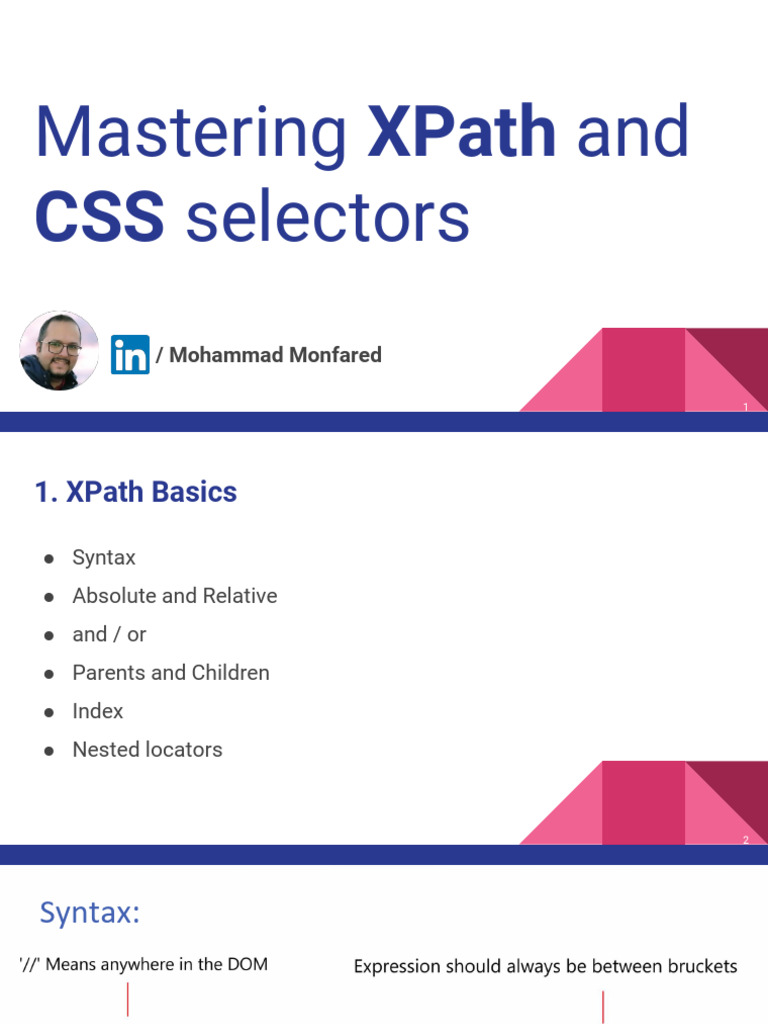 XPath and CSS Selectors | PDF