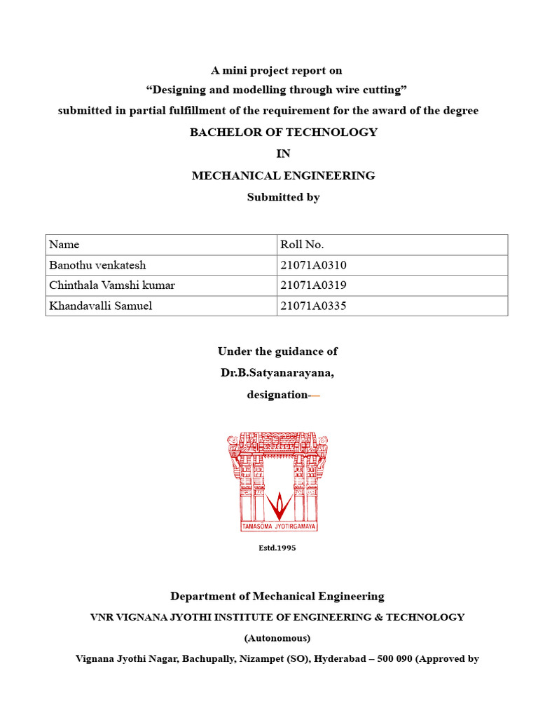 Mini Project 1 | PDF