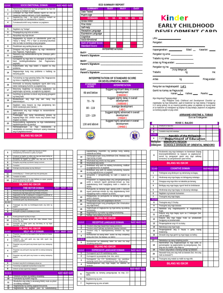 Ecd Card 2023 2024 3columns | PDF