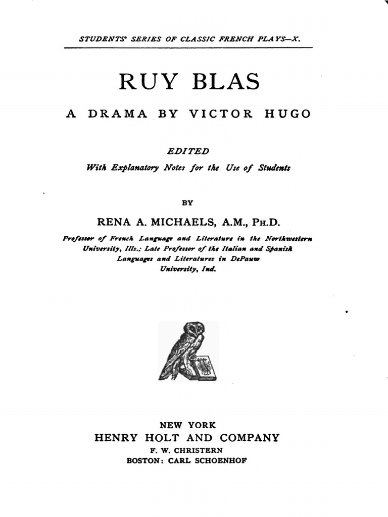 Ruy Blas (Pièce) | PDF