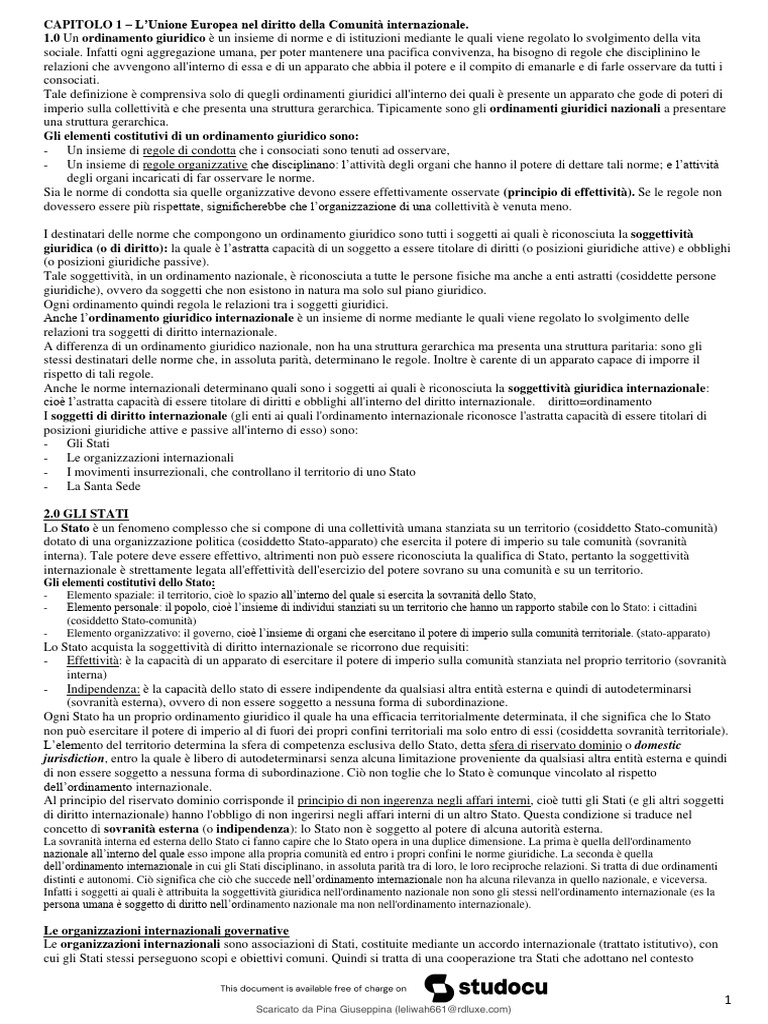 Diritto Riassunto | PDF