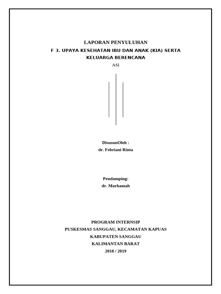 F3 Upaya Kesehatan Ibu Dan Anak (KIA) Serta Keluarga Berencana | PDF