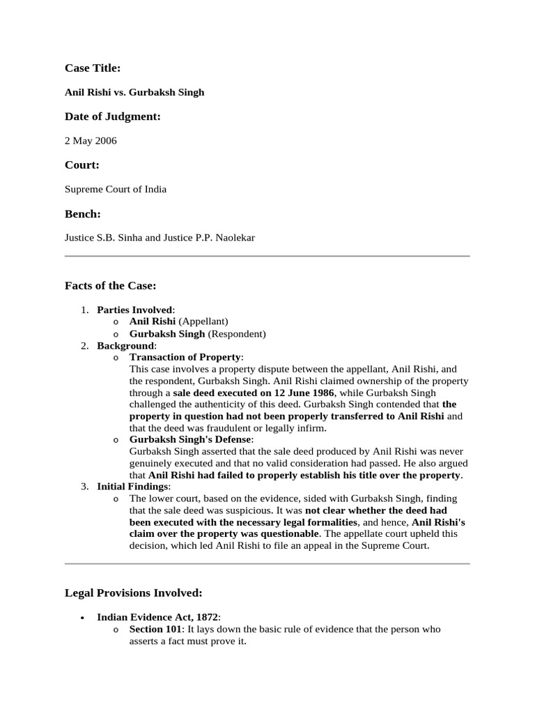 Law of Crimes Criminal Procedure Code Case Study 5 | PDF