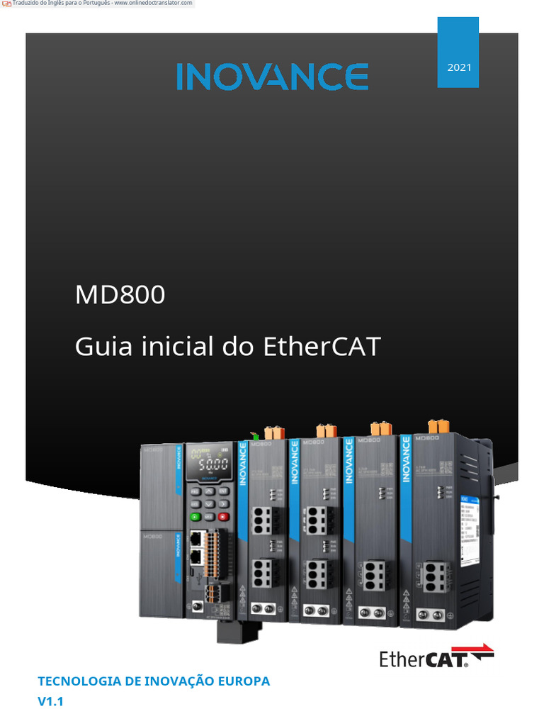 Ethercat Md800.en - PT | PDF