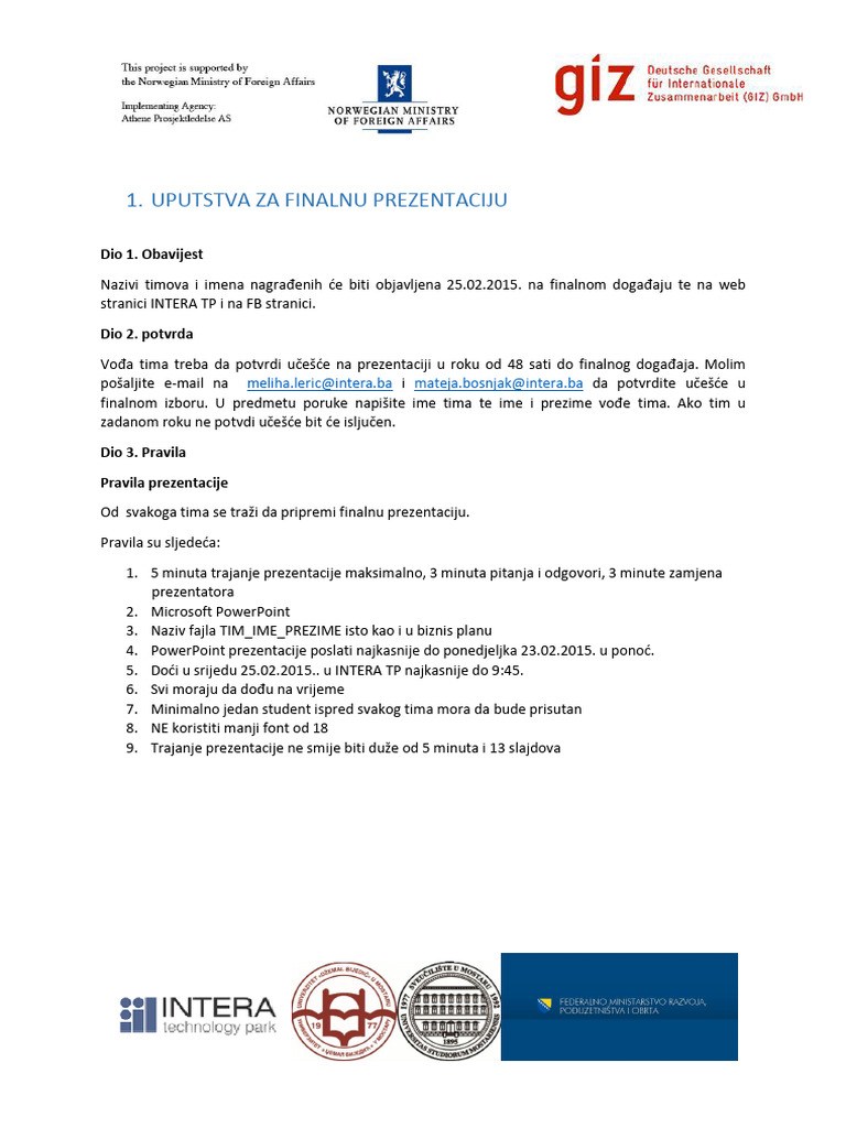Uputstva_za prezentacije | PDF