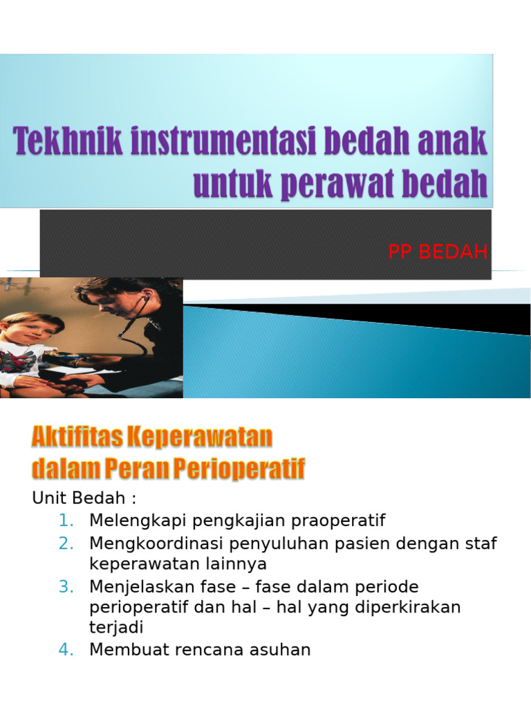 Tehnik Instrumen Bedah Anak | PDF