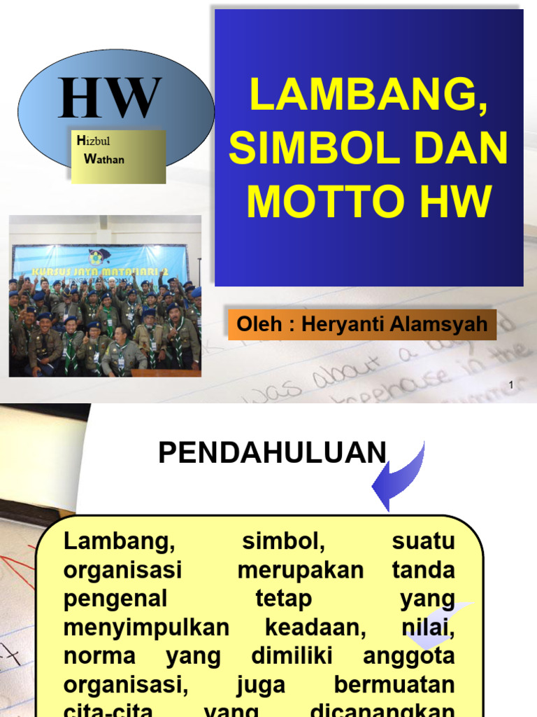 Lambang Simbol Dan Motto HW | PDF