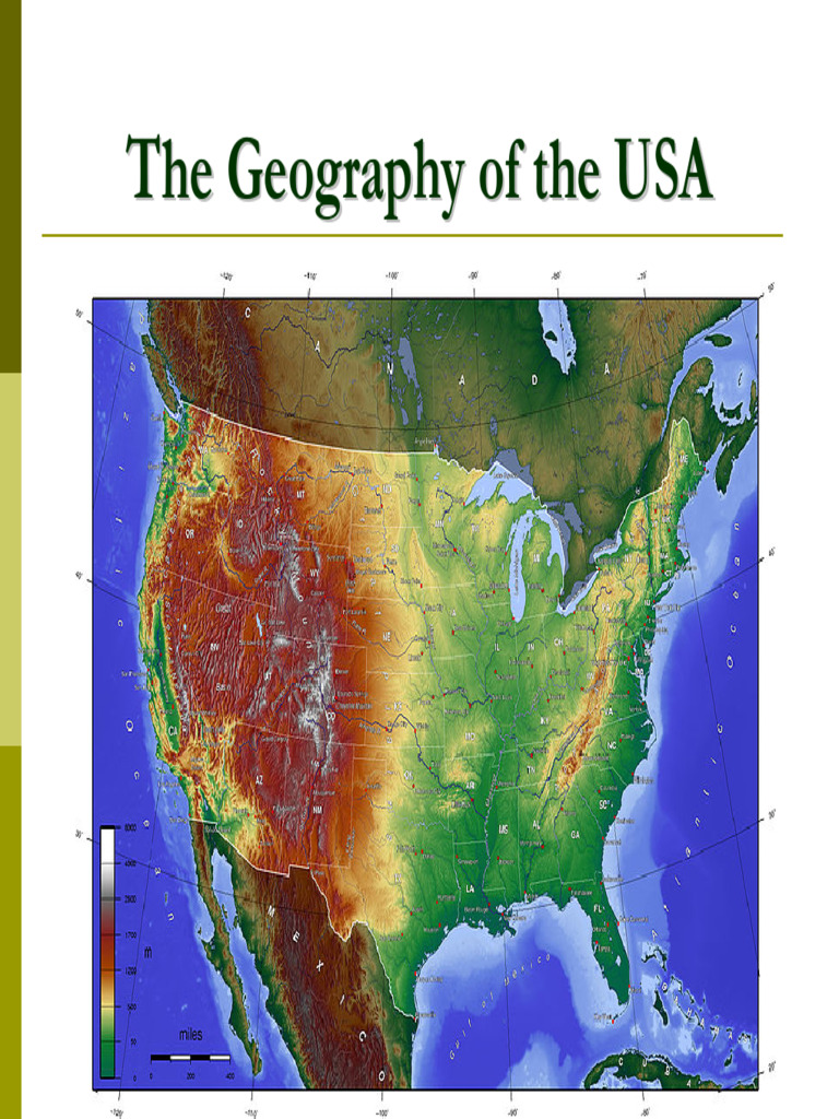 The Geography of The USA (ST) | PDF