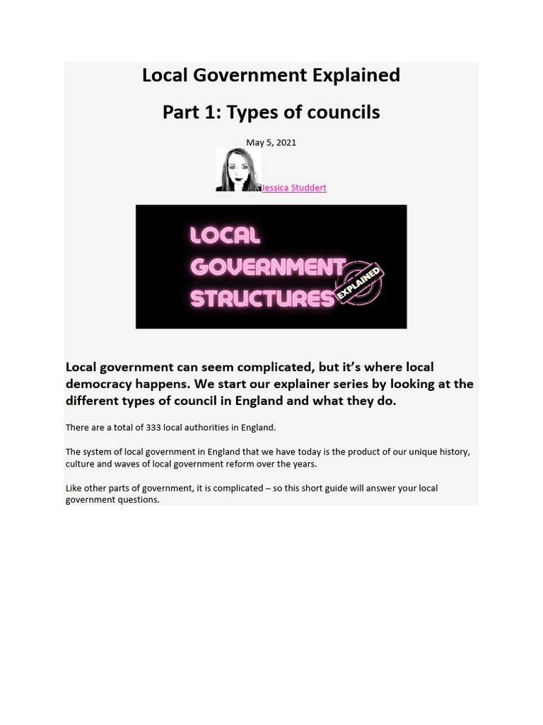 2021-Jessica Studdert-Local Government Explained | PDF