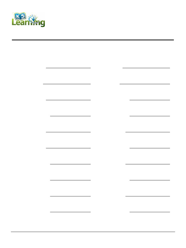 Grade 5 Single Digit Division No Remainder F | PDF