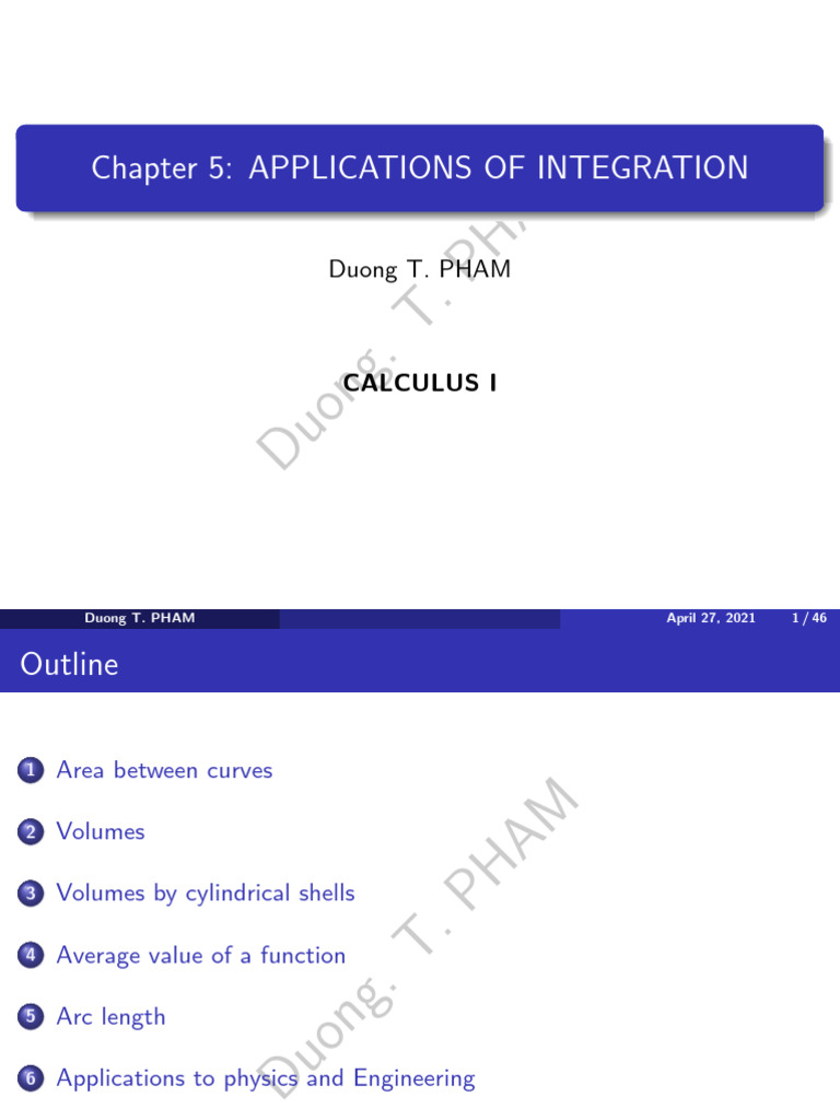 IU CalculusI Chap5 | PDF