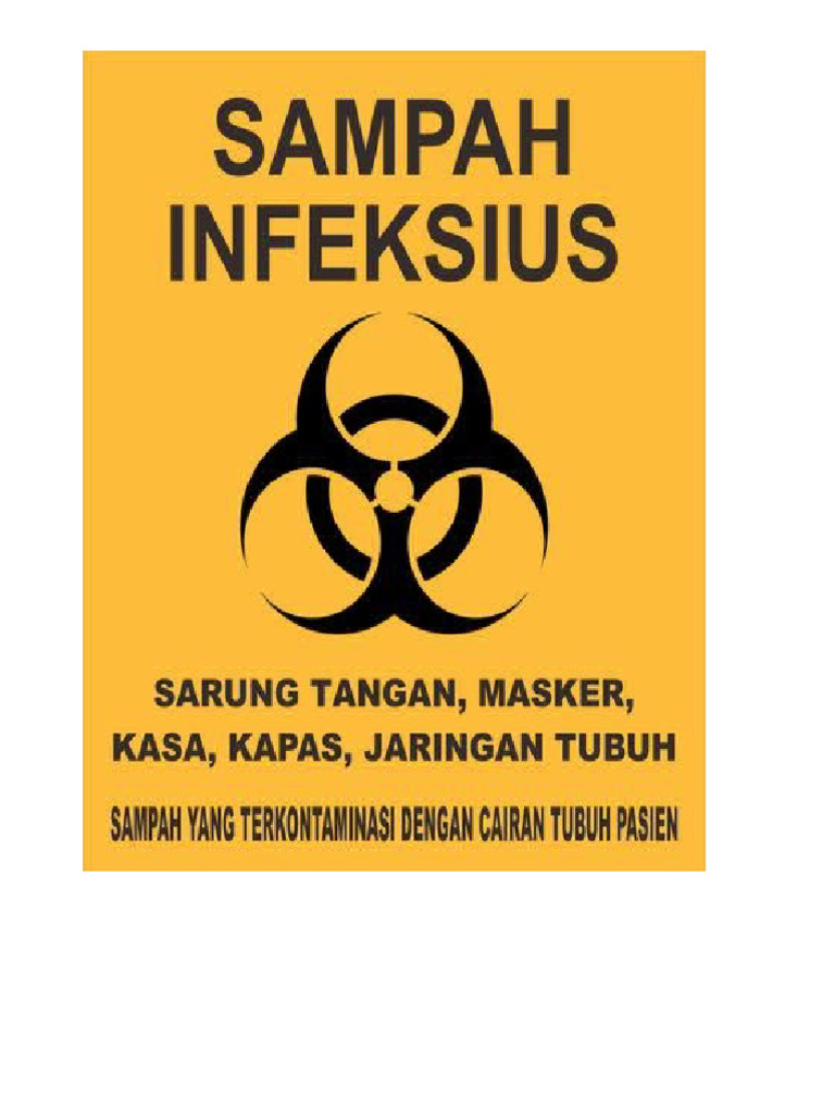 Sampah Infeksius Non Infeksius | PDF